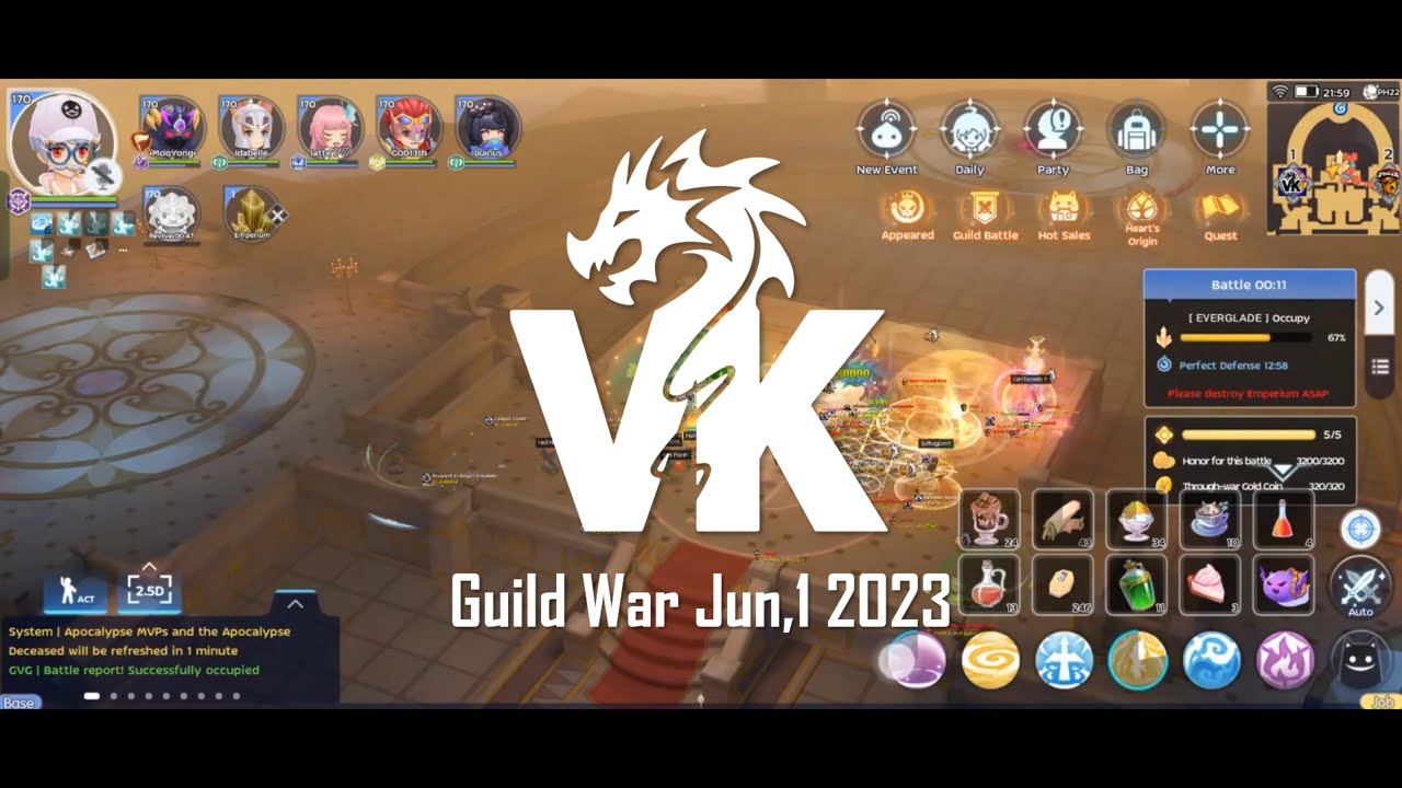 [ROM] VK Guild GvG (WOE) [SLAYER] Jun 1, 2023 {D•RYUJI} - YouTube