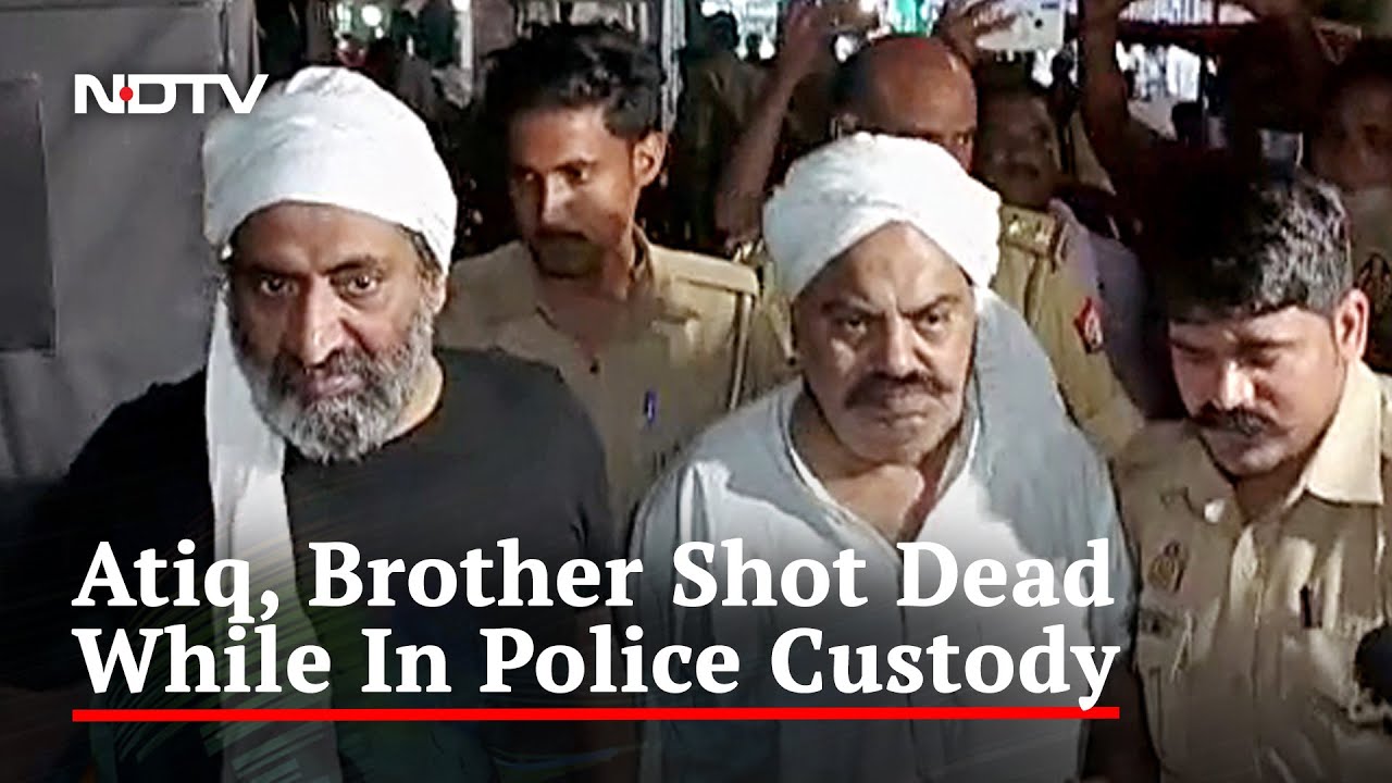 The Moment UP Gangster Atiq Ahmed Was Shot Dead At Point Blank Range In ...