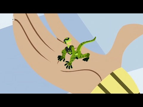 Aviva holds Chris (Part 1) (from Wild Kratts) [Para-Giantess]