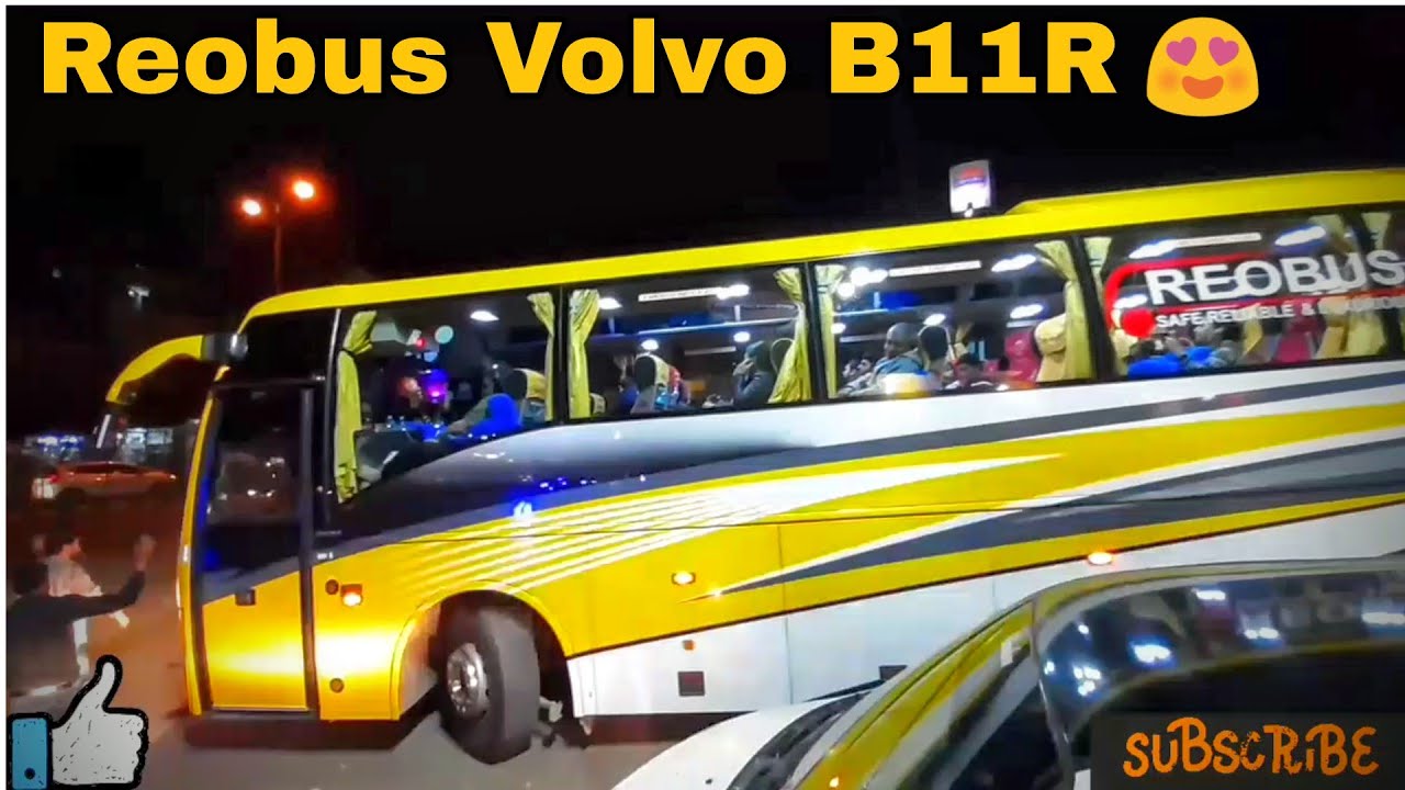 Reobus Volvo B11R departs Delhi at night time || Before the lockdown ...