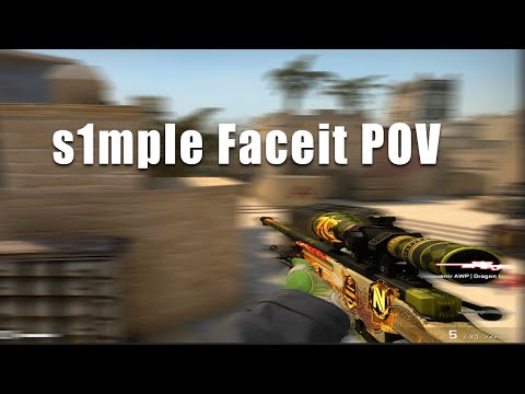 s1mple FACEIT WITH NIP GIRL🔥(MIRAGE POV)