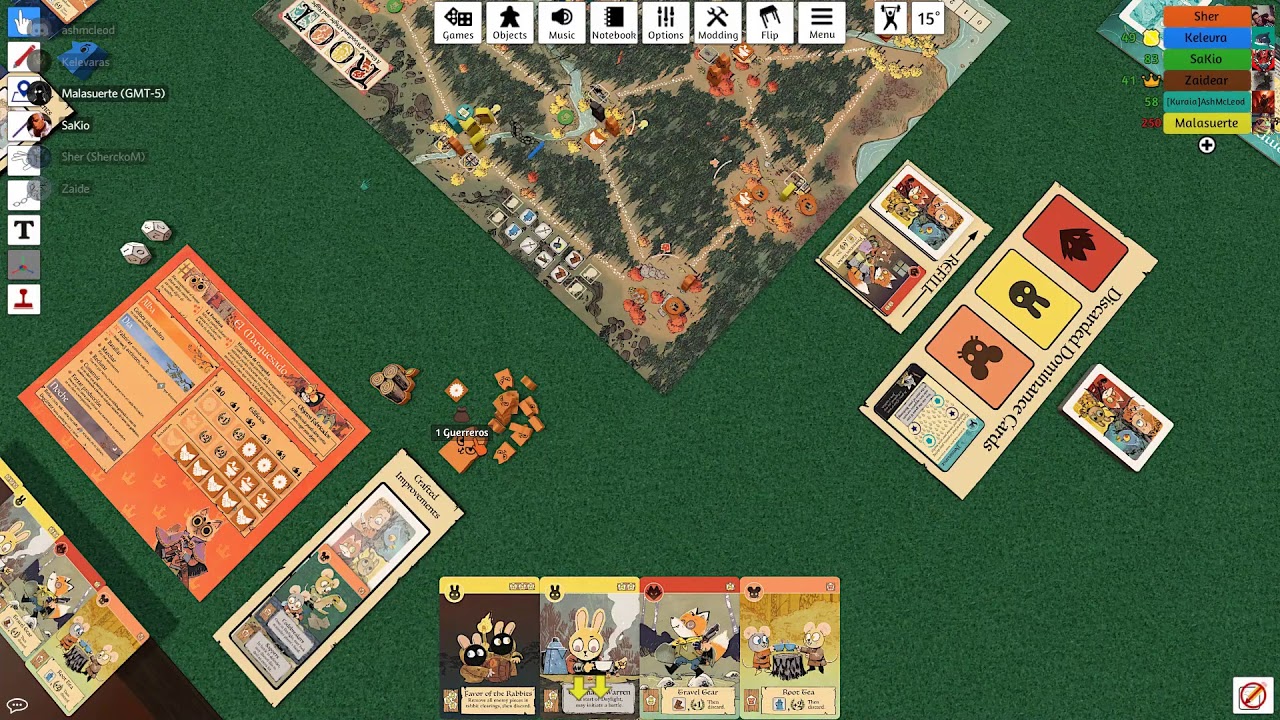 Root - Tabletop Simulator - 6p - Expansiones - YouTube