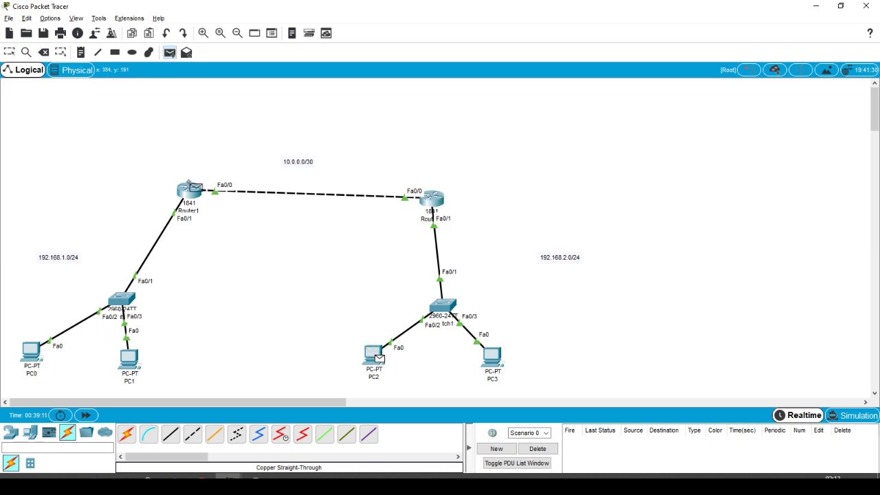 OSPF in Cisco packet tracert easy - YouTube