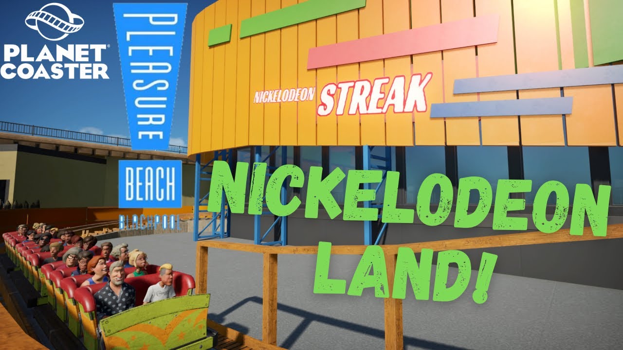 NICKELODEON LAND at Blackpool Pleasure Beach! | Planet Coaster | Park ...