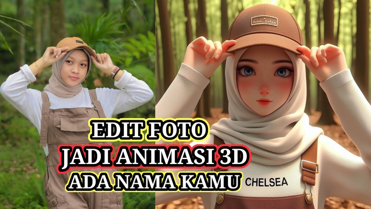 Cara edit foto jadi animasi 3D di bing AI - YouTube