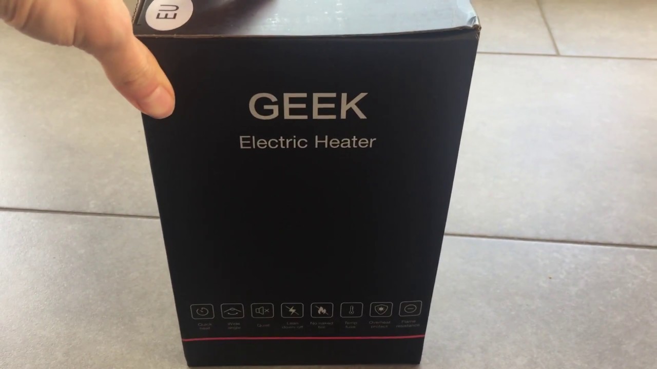 GEEK Electric Heater (Unboxing & Test) [Full HD] - YouTube
