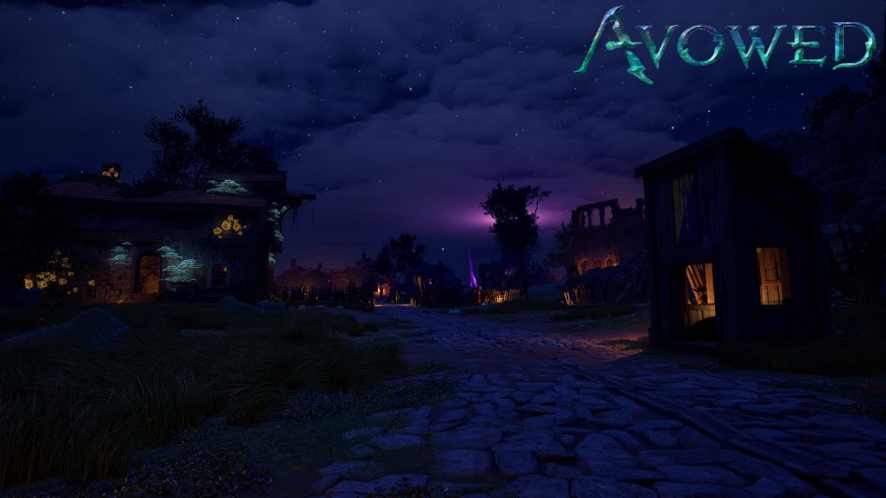 City (Night) Ambiance - Avowed - YouTube