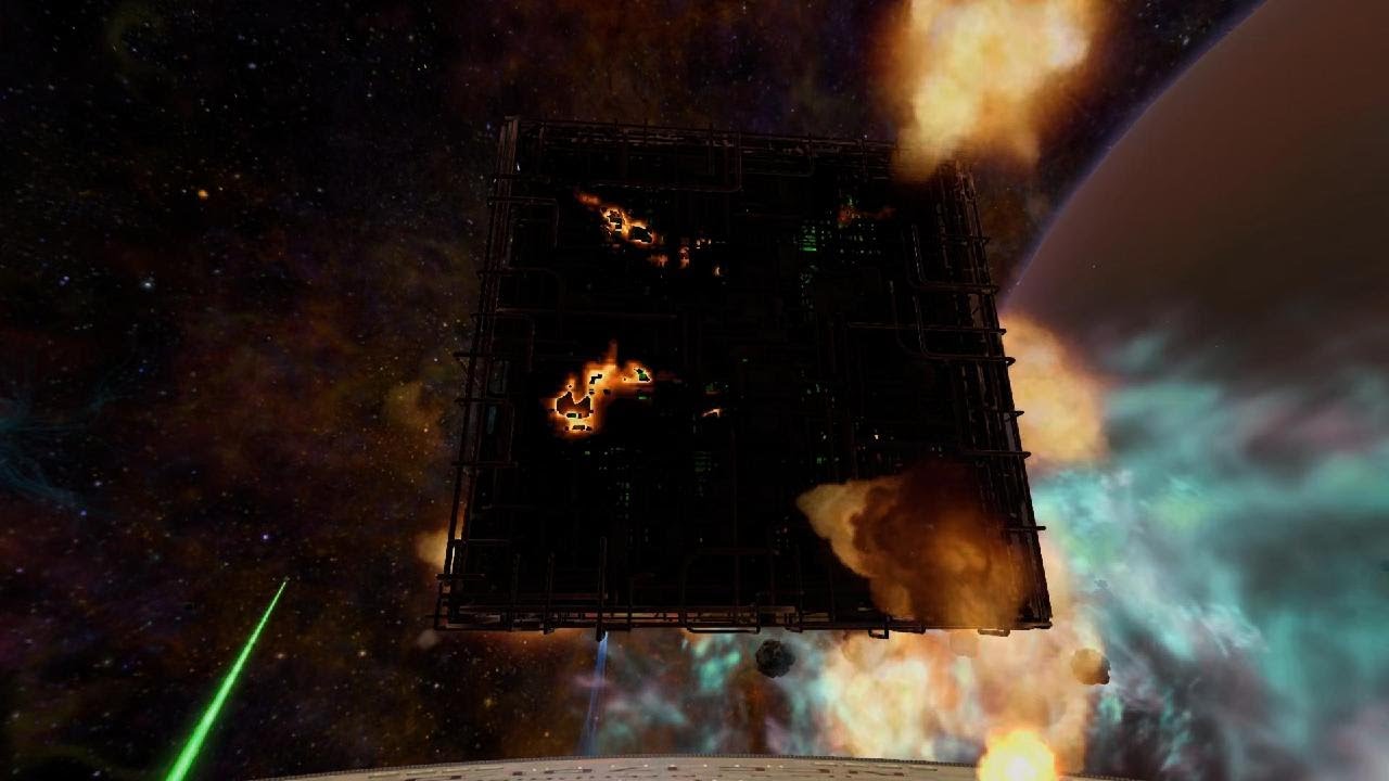 Borg Cube Destroyed! USS Enterprise NCC-1701-D - Two of Us! CivSam ...
