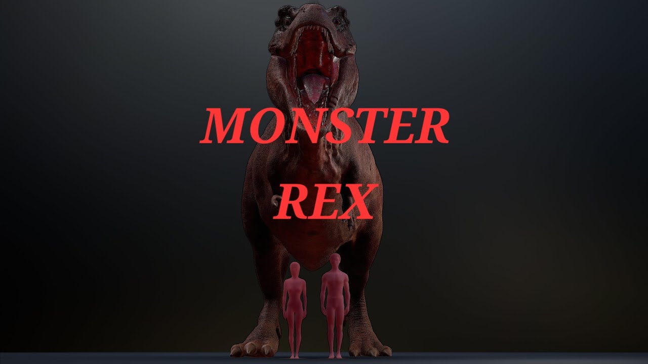 Maximum Size of Tyrannosaurus Rex 3D Visualization - YouTube