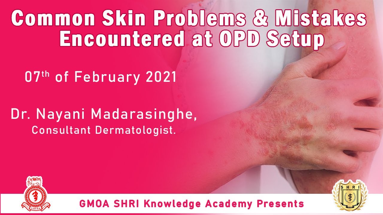 dermatology lecture 01-Common skin problems and mistakes encountered at ...
