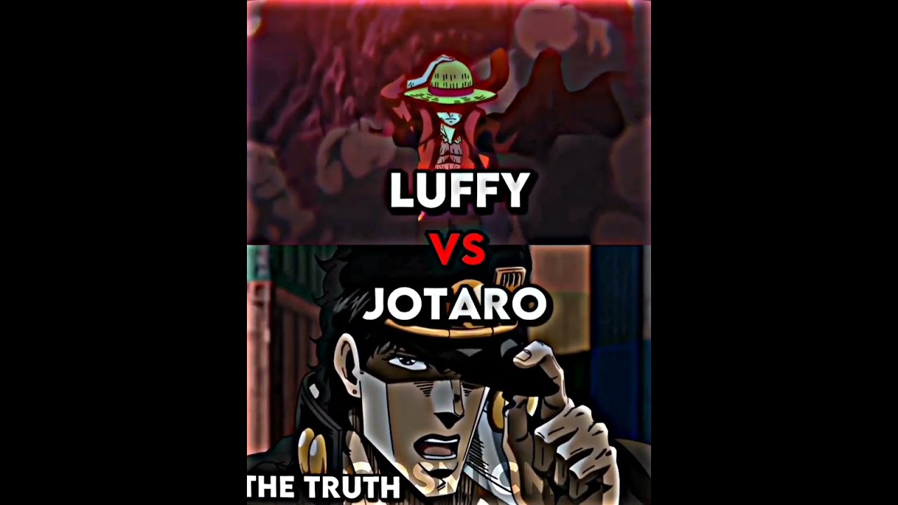 luffy vs jotaro #shorts #jjba #jojo #jotaro #onepiece #luffy # ...