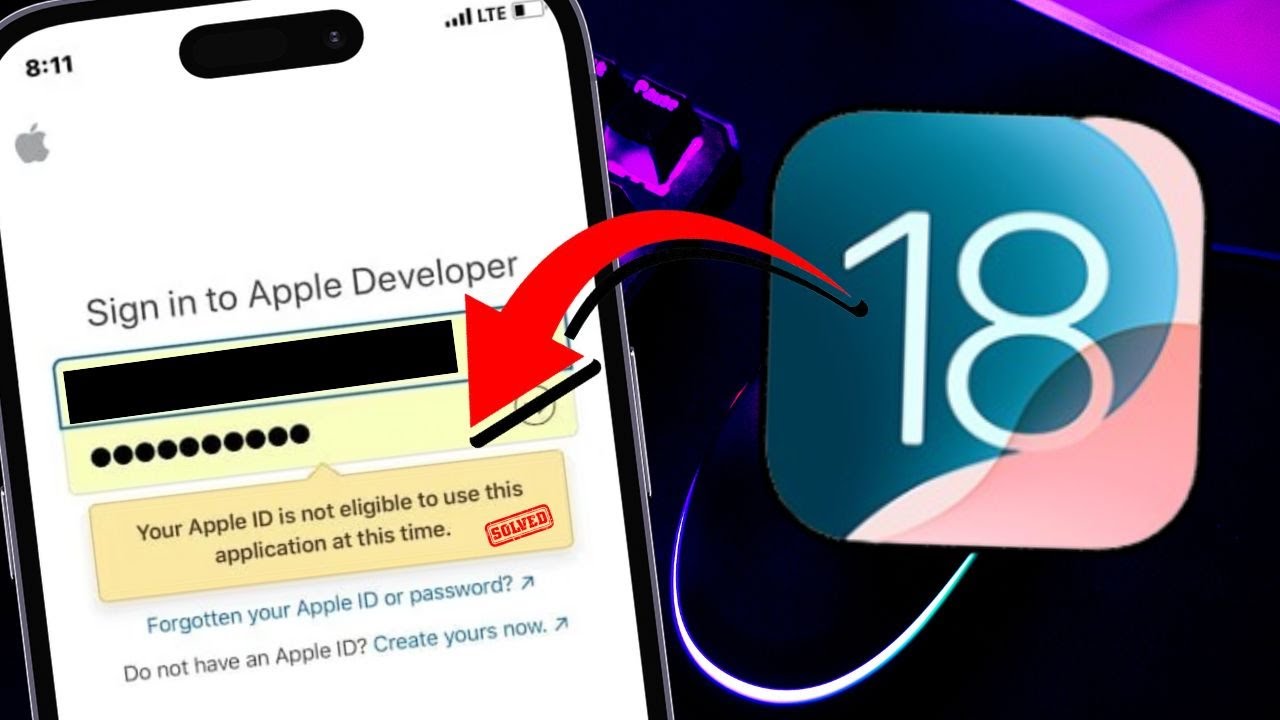 Your Apple ID is Not Eligible to Use this Application at This Time Apple Developer / iOS 18 ...