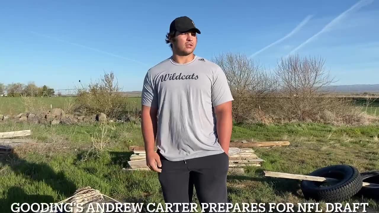 Gooding's Andrew Carter prepares for potential pro football career ...