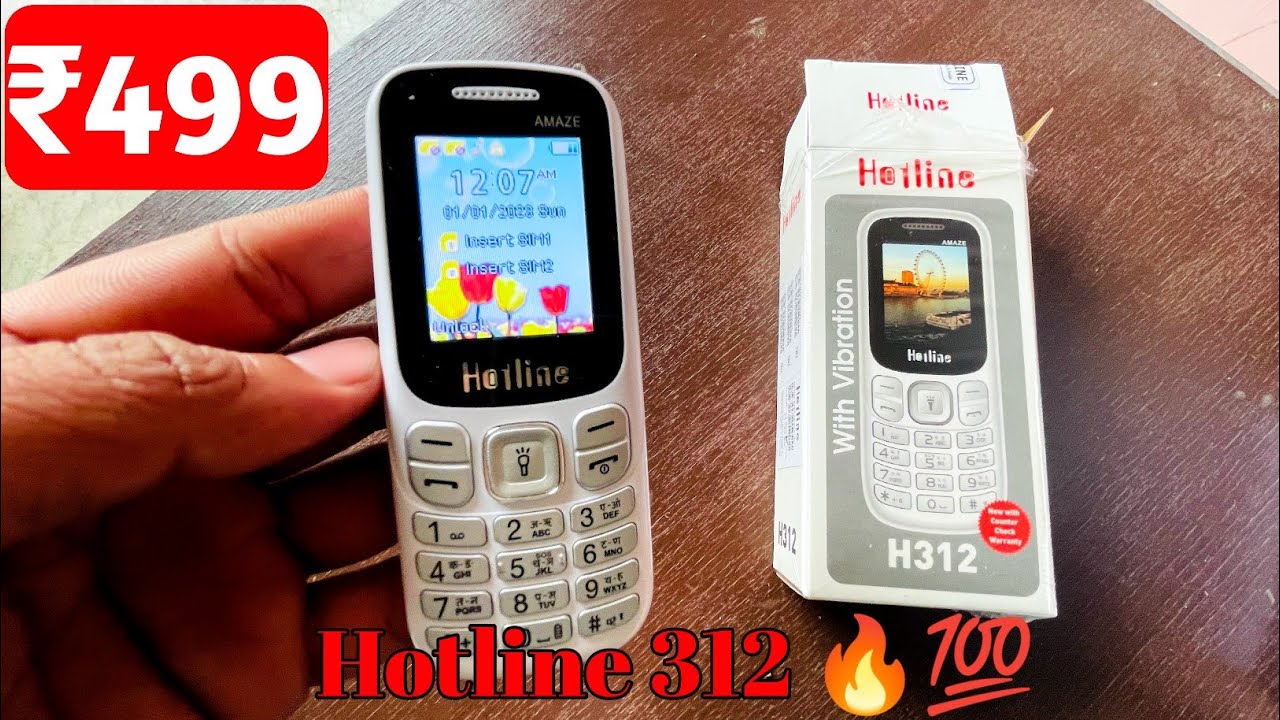Hotline 312 Keypad Mobile Under ₹499 | Hotline 312 Keypad Phone ...