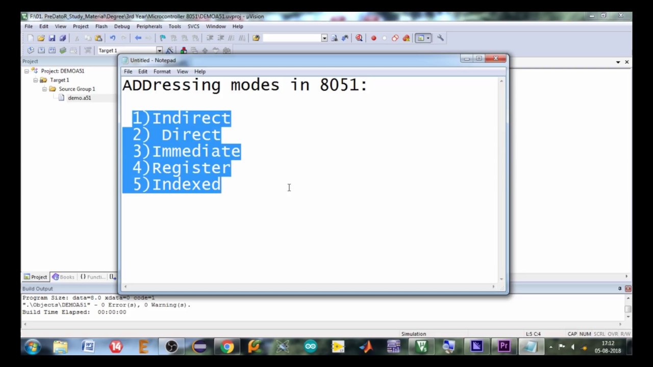 Addressing Modes in 8051 - YouTube