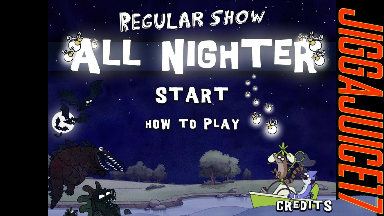 Regular Show - All Nighter Flash Game (No Commentary) - YouTube