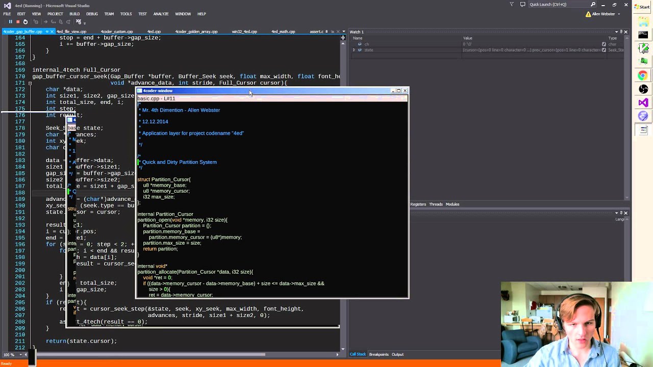 4coder dev: The Stream Discussion - YouTube