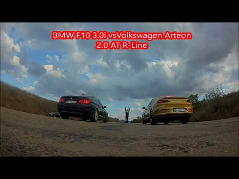 Dragracing Volkswagen Arteon 2.0 AT R-Line vs BMW F10 3.0i Fpv racing drone