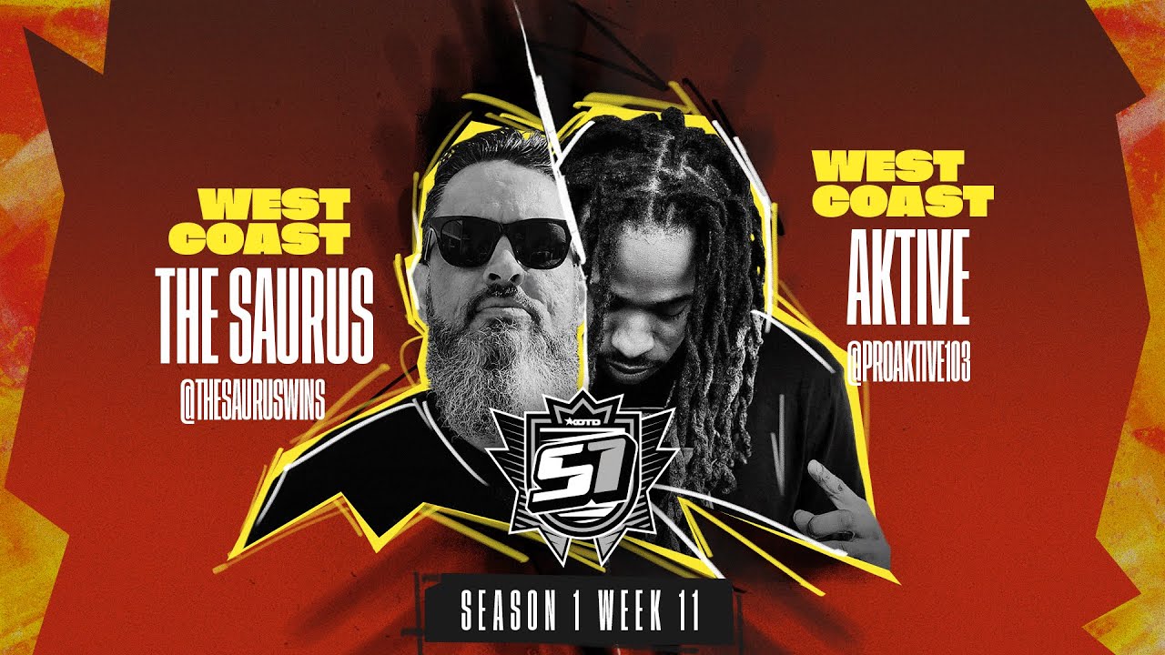 KOTD - Rap Battle - The Saurus vs Aktive | S1W10 - YouTube