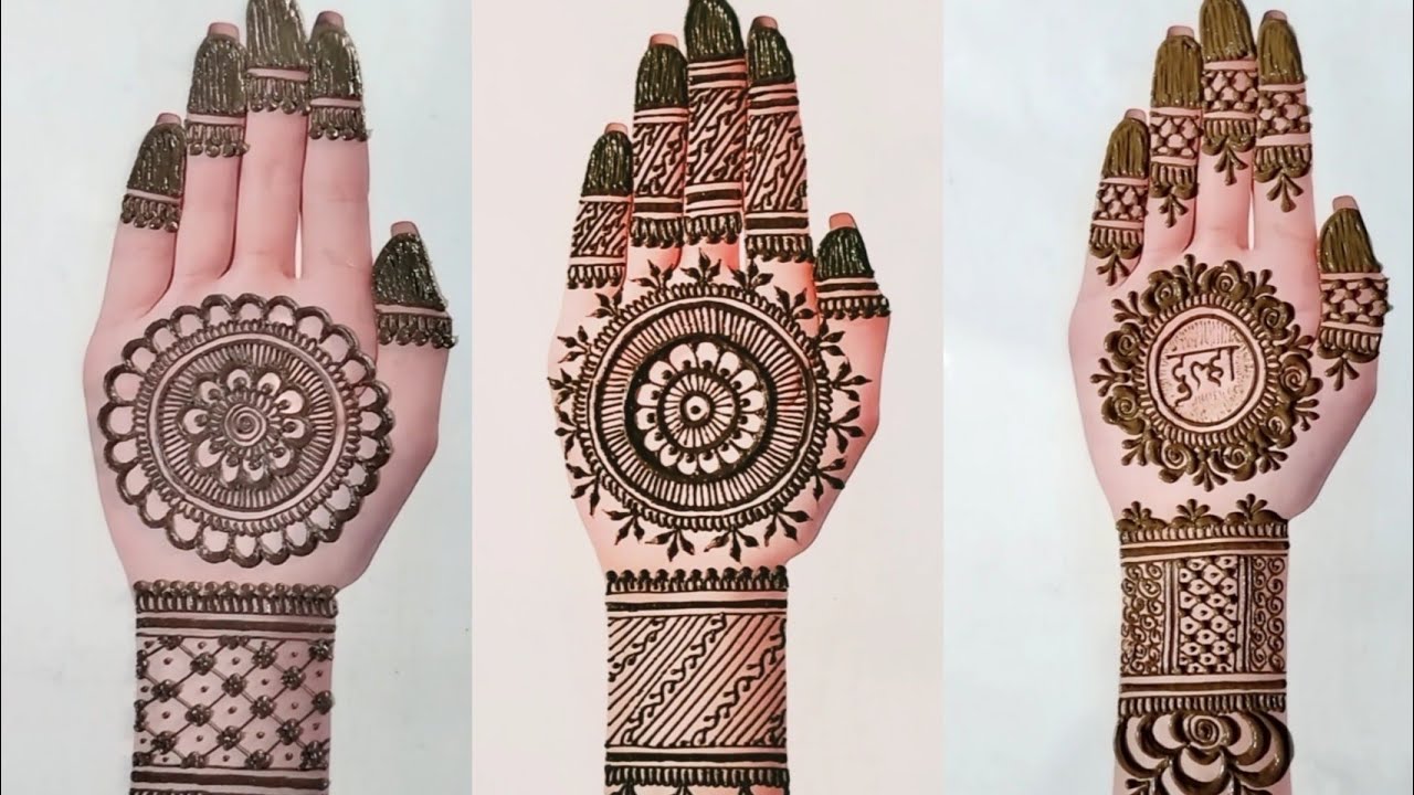 New 😍different simple phool mehndidesign easy👌😘/Latest dulhan mehndi ...