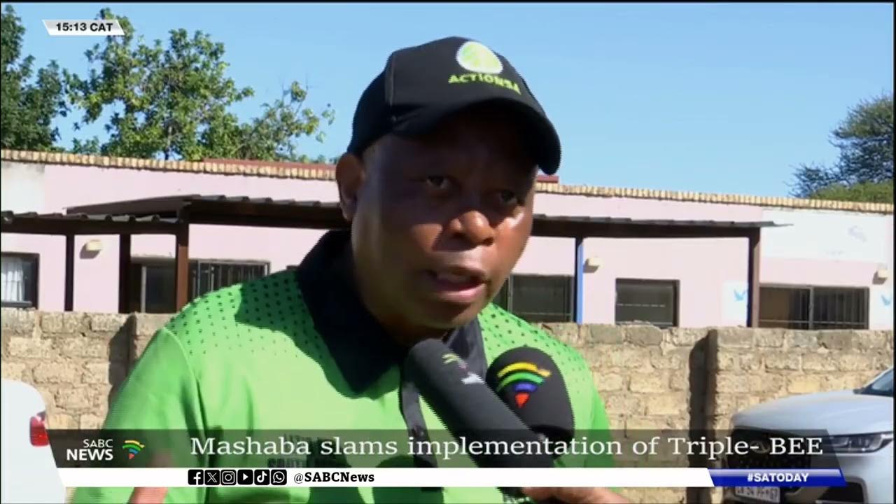 ActionSA leader Herman Mashaba slams implementation of BBBEE - YouTube