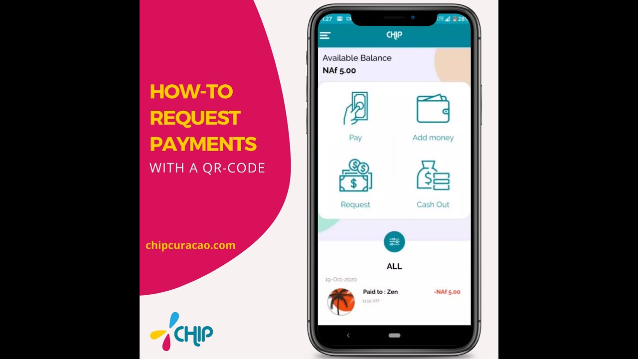 Request a CHIP payment using a QR-code - YouTube