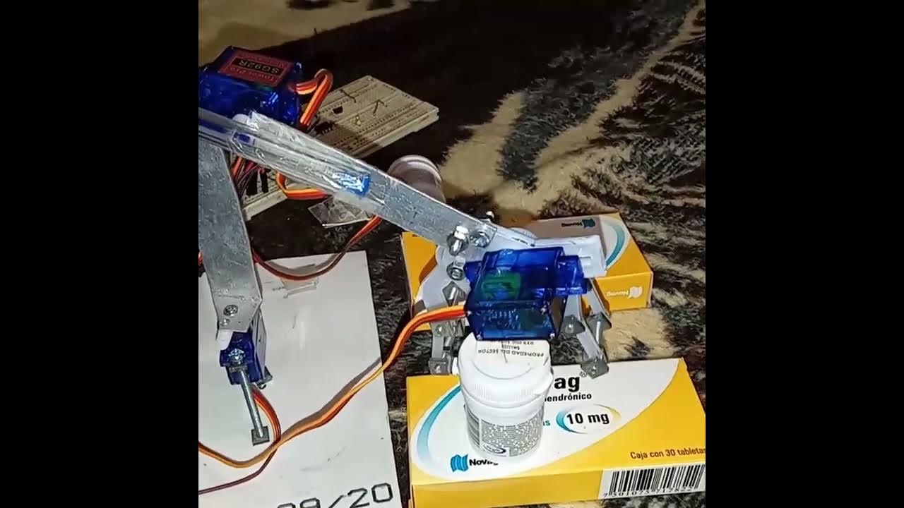 BRAZO ROBOT AUTOMATA CON ARDUINO - YouTube