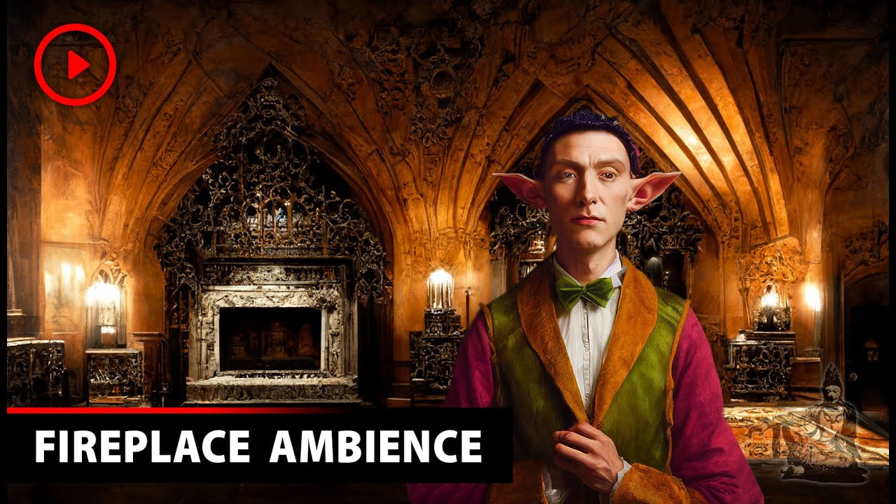 Gothic Castle Fireplace 🔥 DND Realm Fireplace Screensaver - YouTube