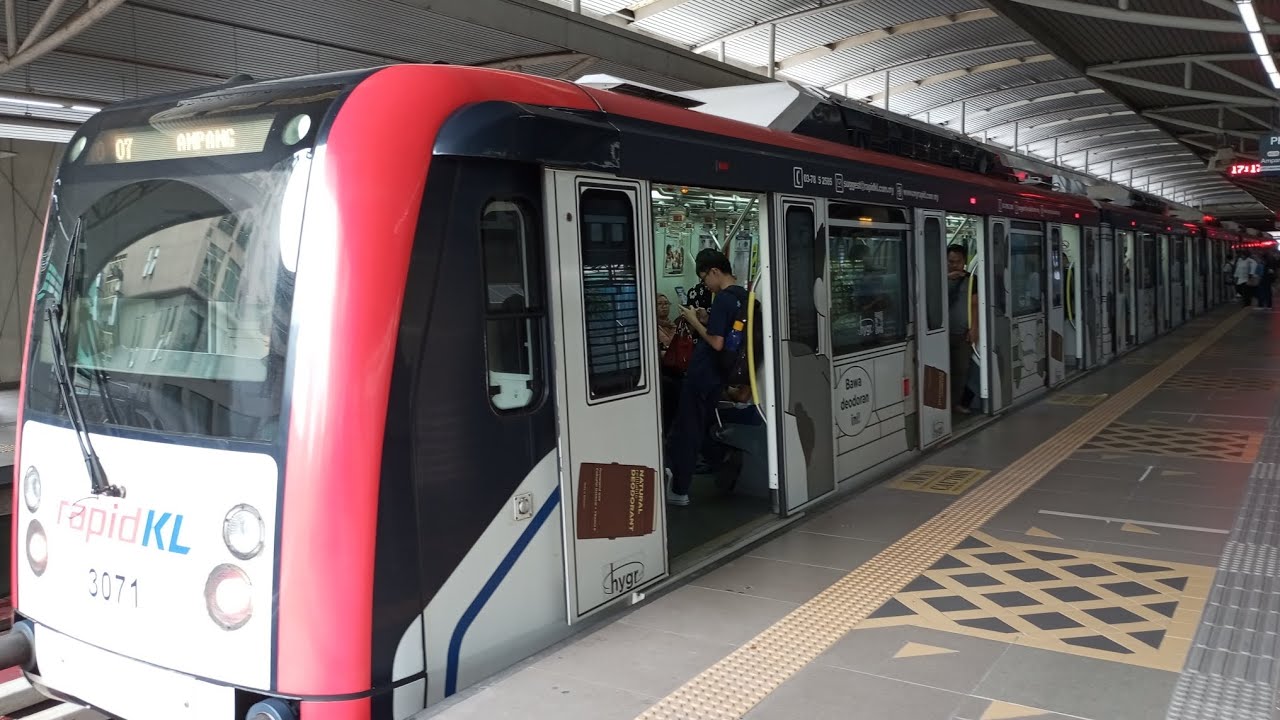 (Ramadan Special) LRT Ampang Line HYGR Train Ride from Sultan Ismail to ...