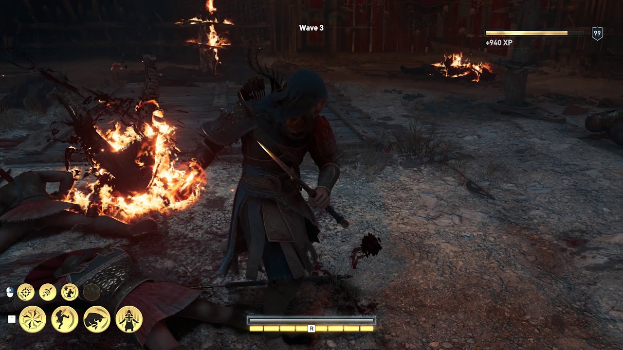 AC Odyssey Arena Sword Gameplay - YouTube