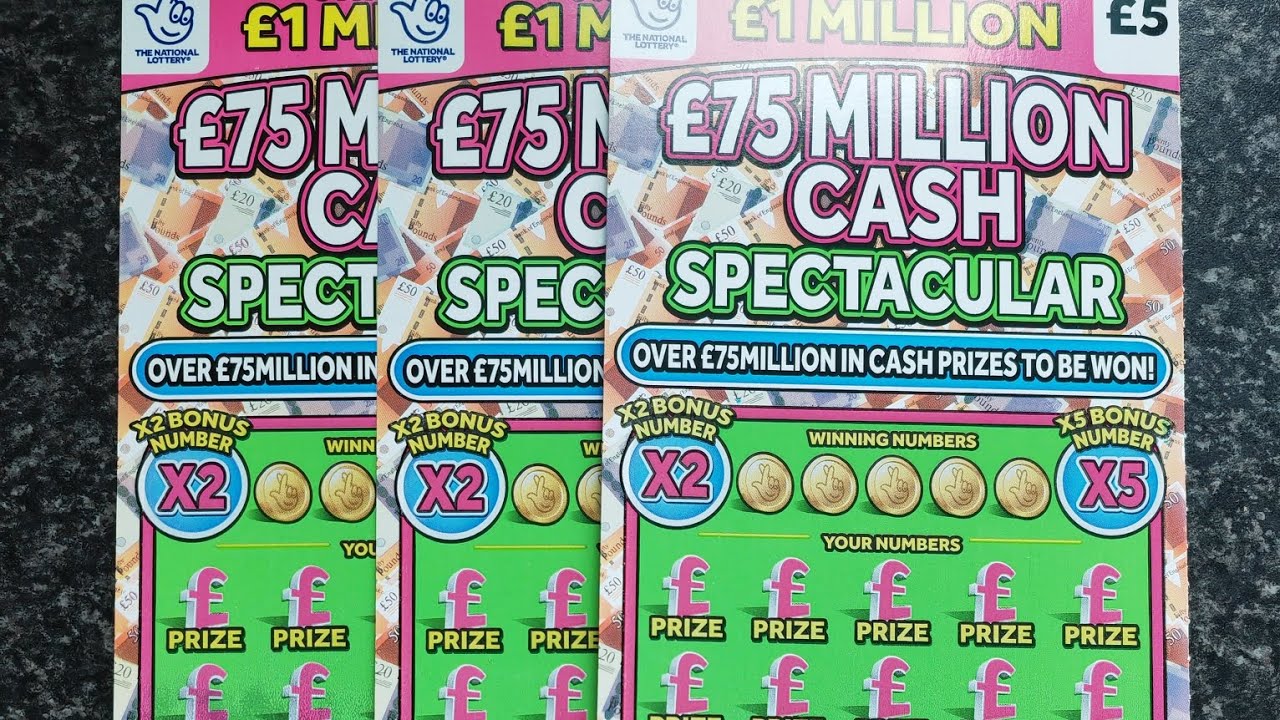 £75Million cash spectacular scratch cards £15 in play - YouTube