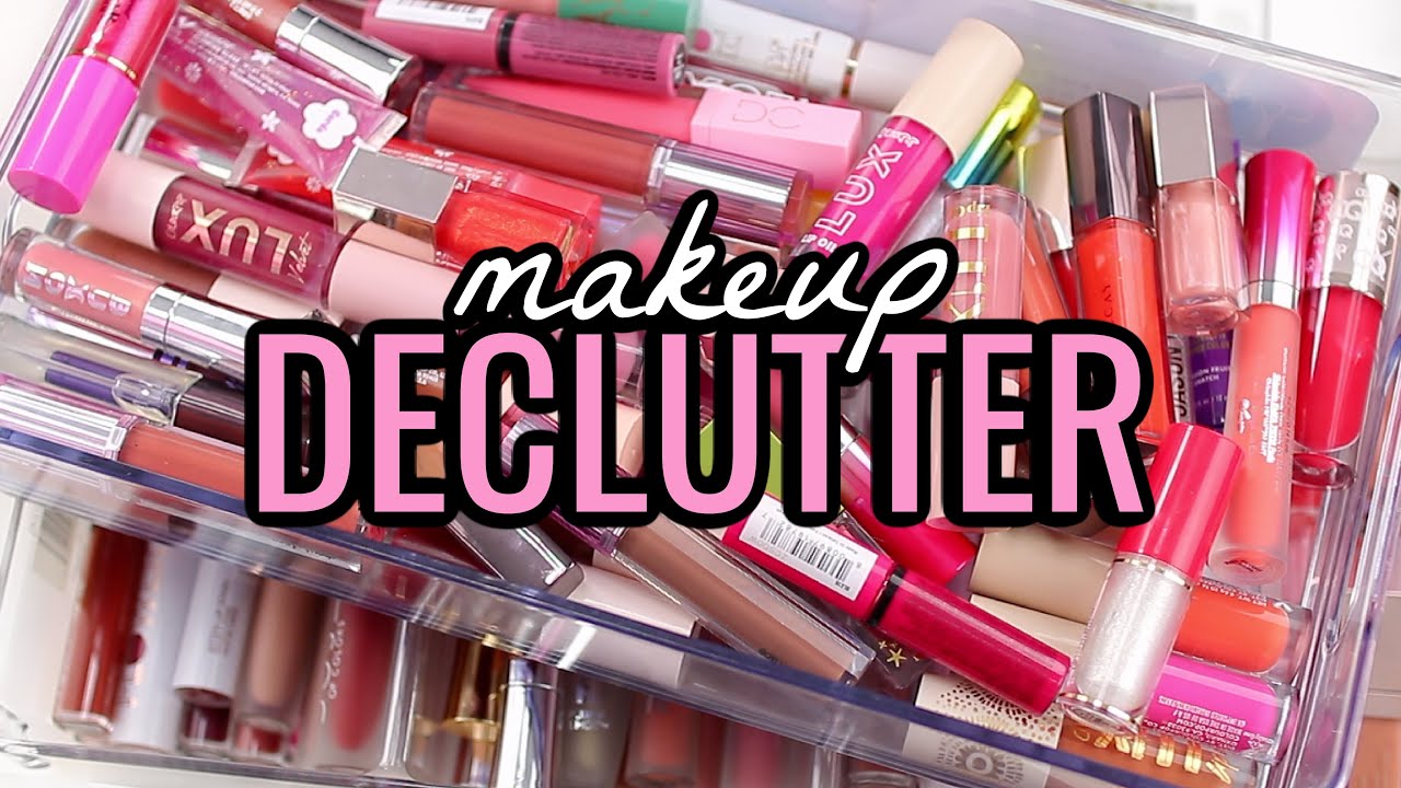 HUGE LIP GLOSS DECLUTTER 2022! CUTTING MY COLLECTION IN HALF - YouTube