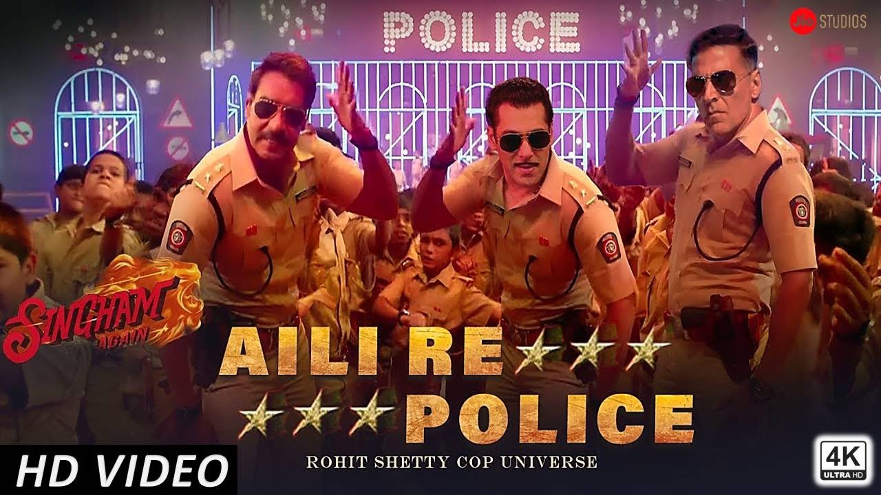 Singham Again Song: Aili Re Police | Ajay Devgan | Tiger Shroff ...