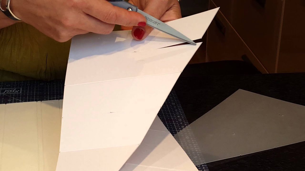 Paula Walters Which Craft? 'Cascading Card Template' How to 1 - YouTube