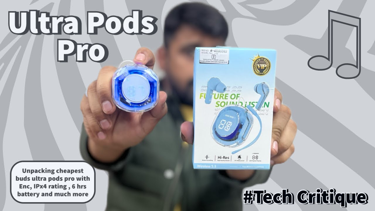 Cheapest buds with noise cancellation and IPx rating ⚡️ Ultra Pods pro ...