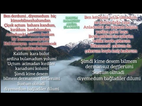 KALDUM KARA BULUT ARDİNA (ELA MANA) YÜKSEL BALTACI TAŞACAK BU DENİZ DİZİ MÜZİKLERİ 