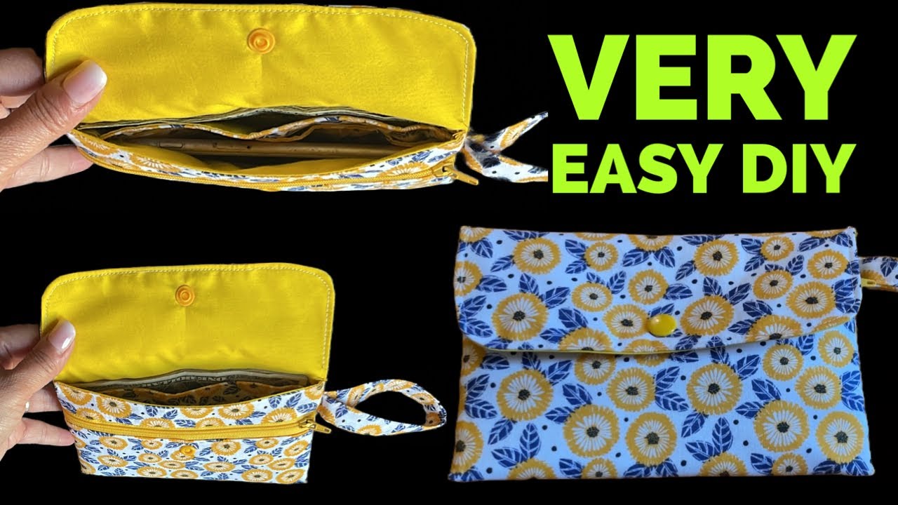 How To Sew A Beautiful Wallet For Gift Or To Sell / Simply Easy Wallet ...