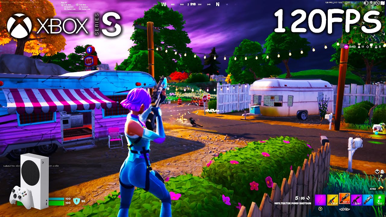 Xbox Series S Fortnite Gameplay | 1080p 120FPS - YouTube