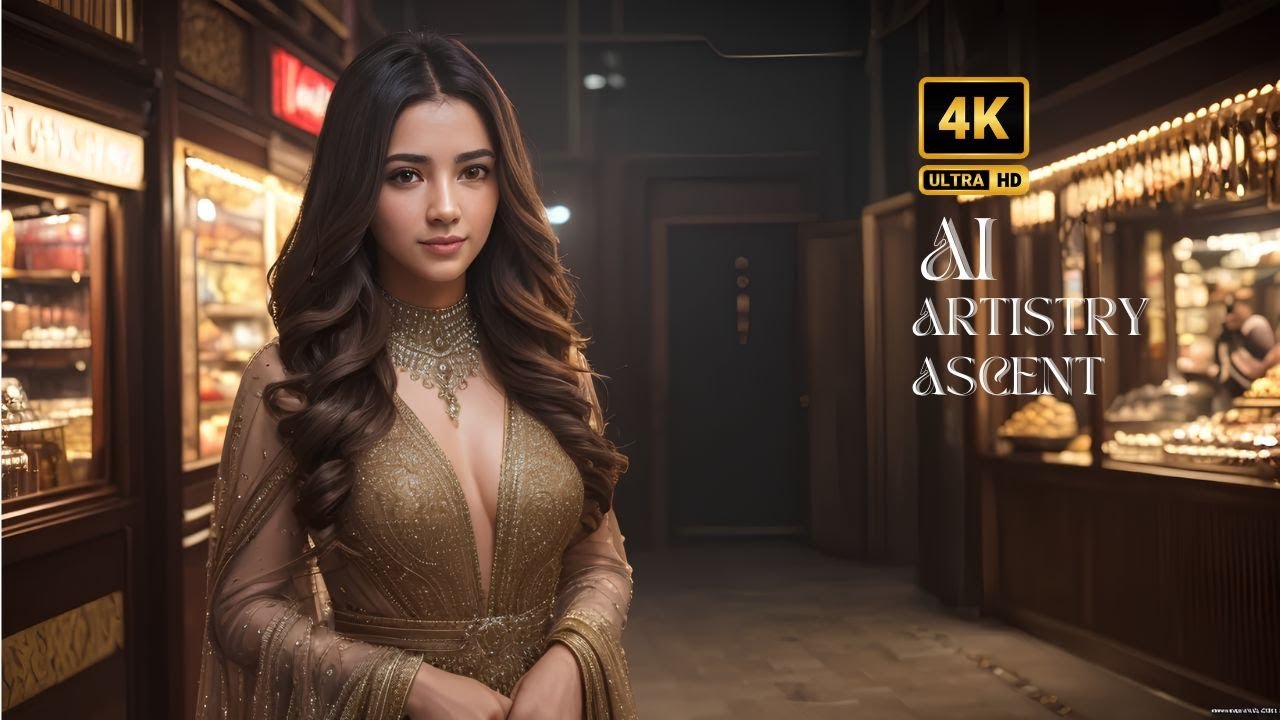 4K AI Artistry Lookbook Model l Ai Lookbook Girl l Spice Market Aroma l ...