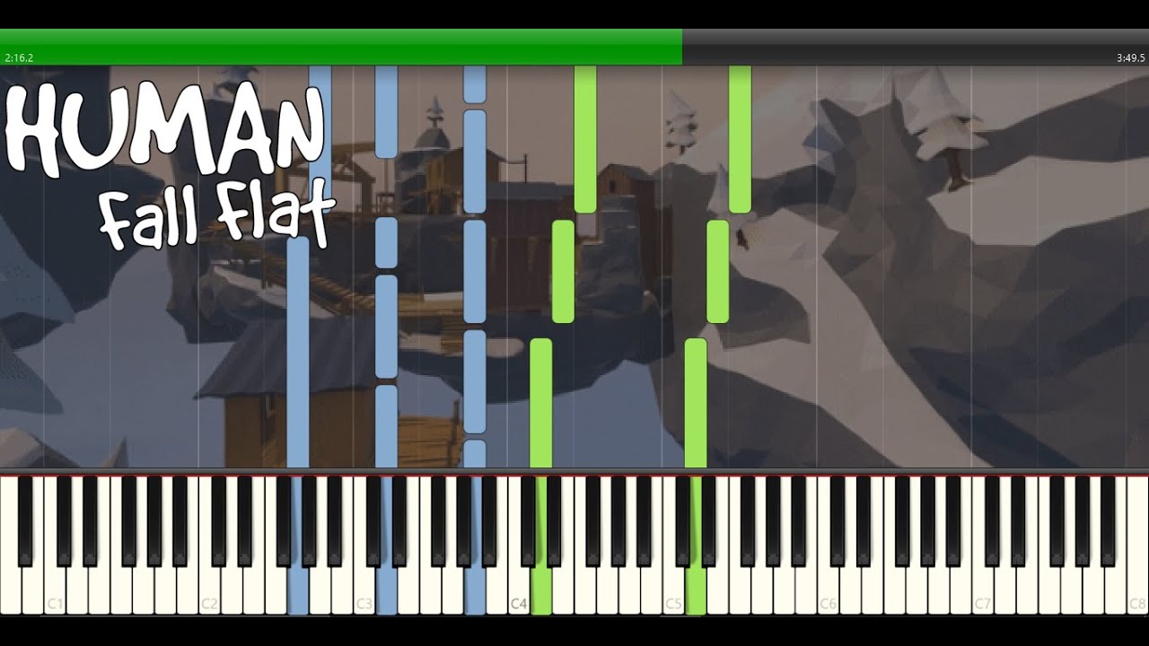 Thermal Theme - Human Fall Flat Piano Tutorial (Medium/Hard) - YouTube