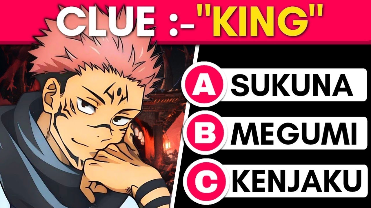 🟣 Guess The Jujutsu Kaisen Character, ONLY with One Clue Or Hint ⛩️🤞 ...