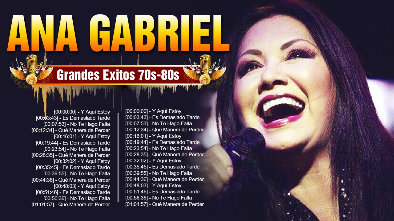 Ana Gabriel ~ Mix Grandes Sucessos Románticas Antigas de Ana Gabriel ...