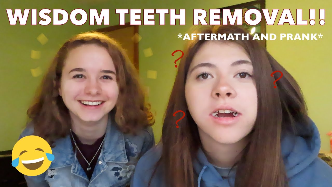 WISDOM TEETH REMOVAL *aftermath and prank* | Jenny & Kat Doing That ...