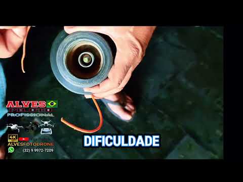 COMO TIRAR O CARRETEL DE NAYLOM DA ROÇADEIRA
