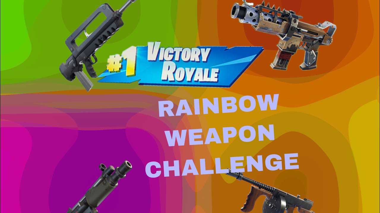 The Rainbow Weapons Challenge in Fortnite! - YouTube