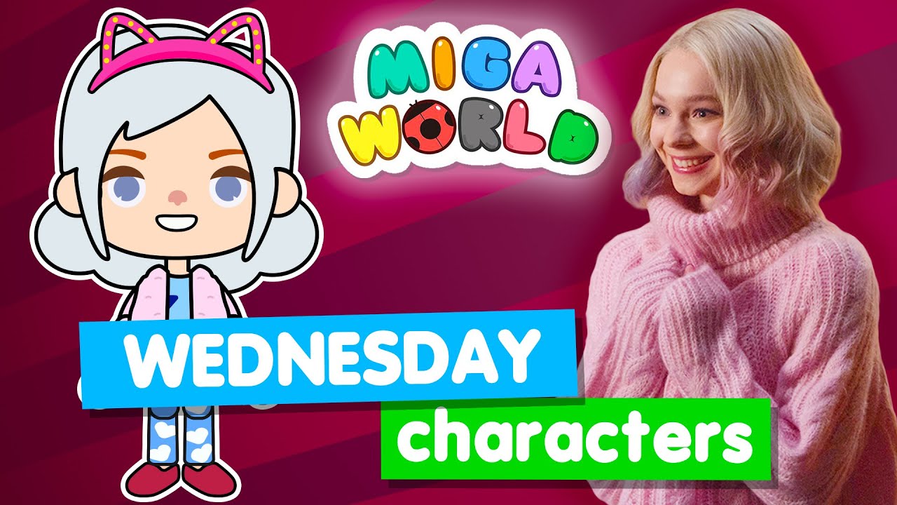 CREATING CHARACTERS from WEDNESDAY to Miga World PART 2 🦇 Miga World ...