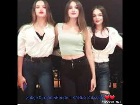 Gökçe ♡Mine♡Feride❤💙 Kuzey yildiz  ilk aşk 💙❤