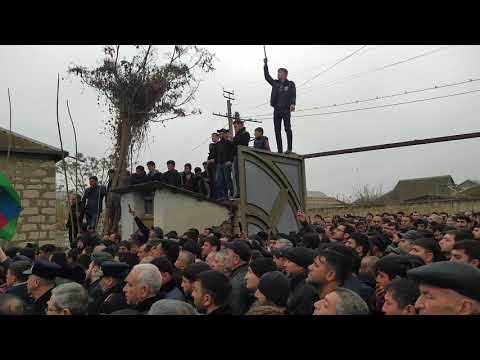 Ağcabedi rayonunda şəhid qarşılanması.Allah  sənə rəhmət ətsin Akif