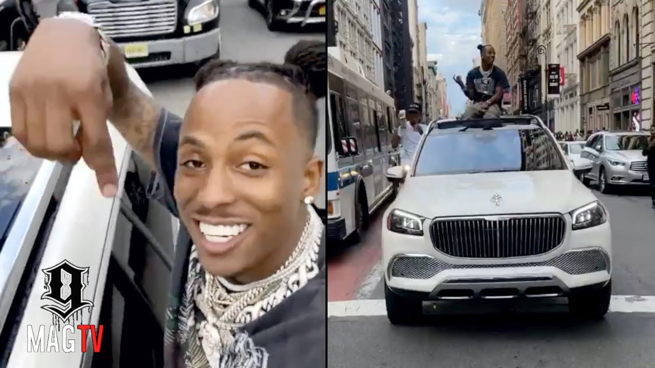 Rich The Kid Bounces His Maybach SUV In New York City Traffic! 🚙 - YouTube