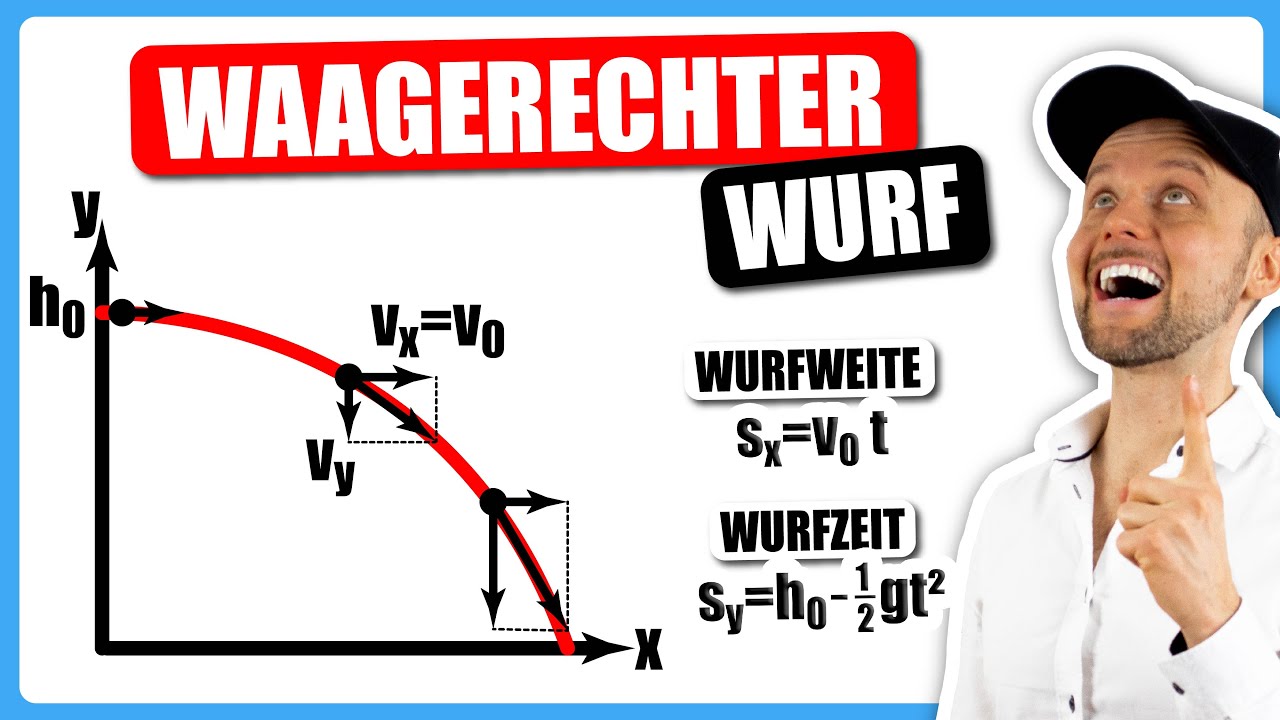 Waagerechter Wurf - Wurfweite und Wurfzeit - YouTube